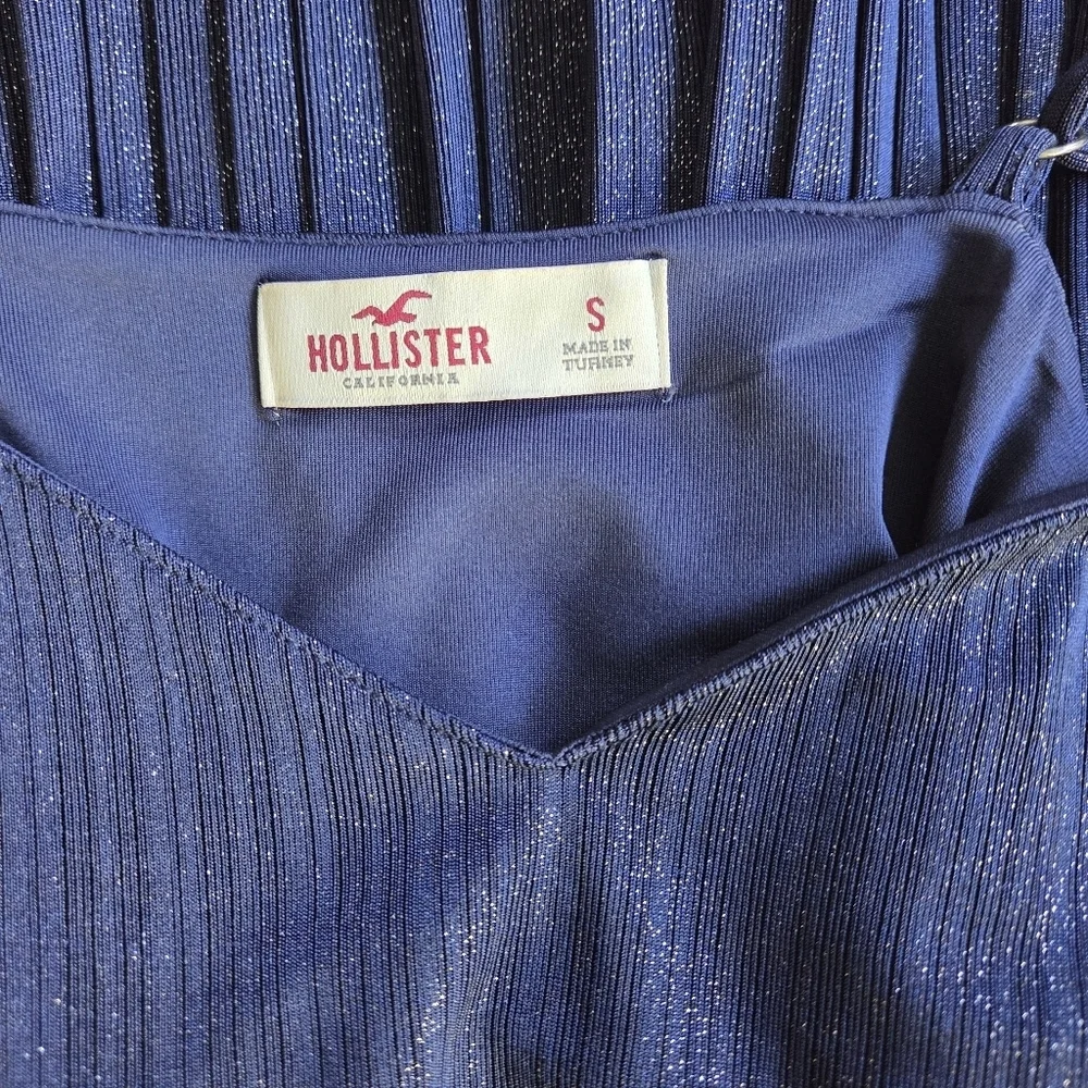 Hollister | Dresses | Hollister Sparkly Navy Blue Dress | Poshmark
